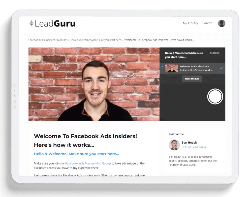 Ben Heath - Facebook Ads Insiders 2024 - EasyGroupBuys